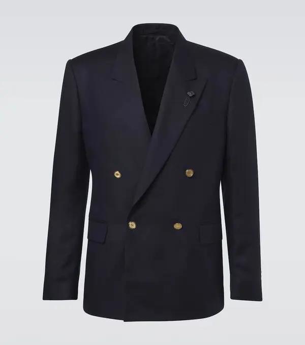 LARDINI Wool, Cashmere, And Silk Blazer