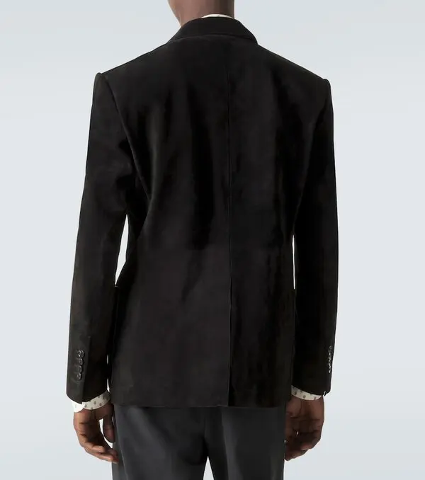 TOM FORD Suede Blazer - Black