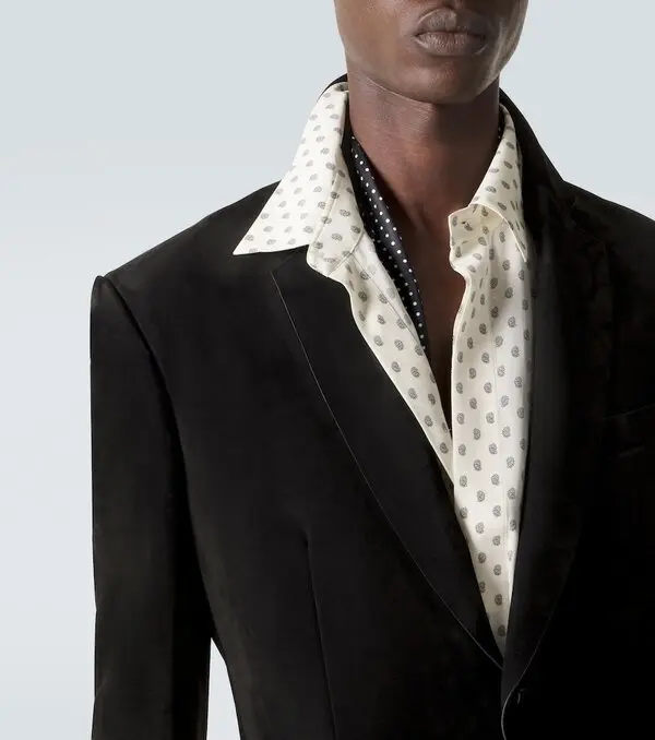 TOM FORD Suede Blazer - Black