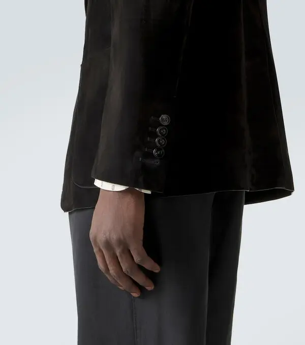TOM FORD Suede Blazer - Black