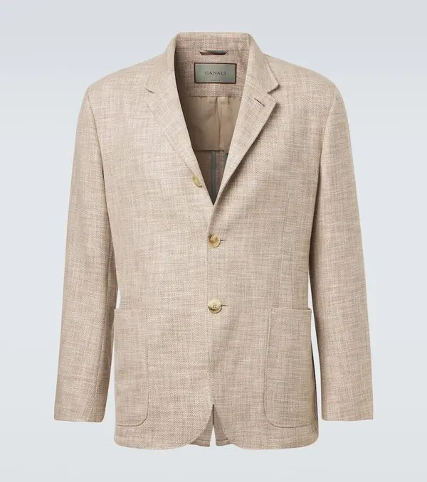 Canali Cotton, Wool, And Silk Blazer
