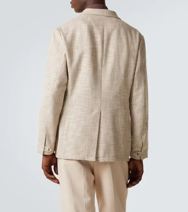 Canali Cotton, Wool, And Silk Blazer