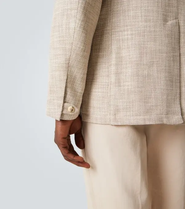 Canali Cotton, Wool, And Silk Blazer