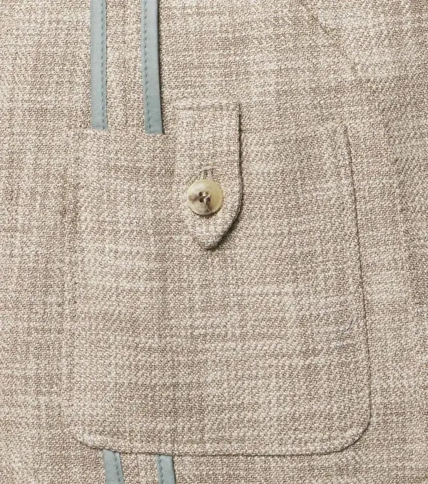 Canali Cotton, Wool, And Silk Blazer