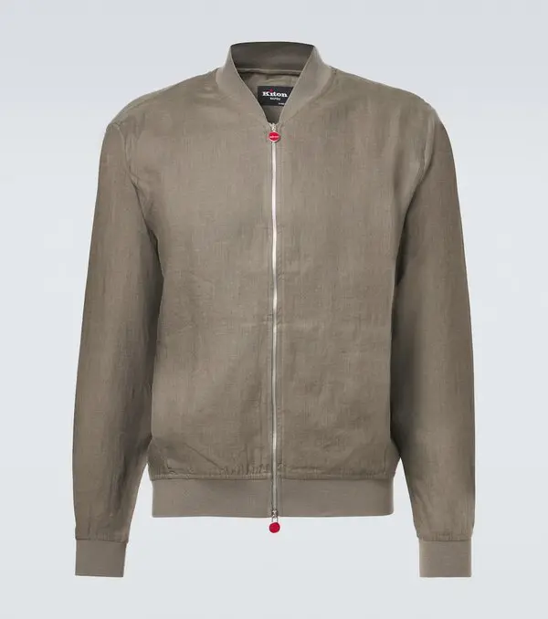 Kiton Linen Bomber Jacket