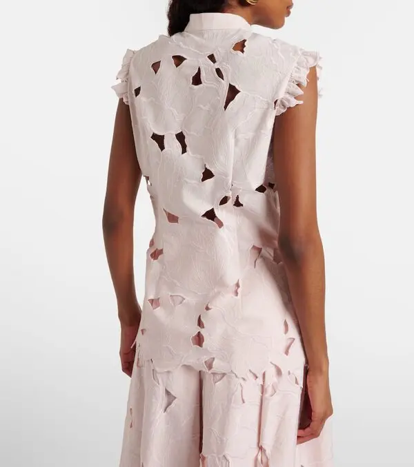 Erdem Embroidered Floral Top