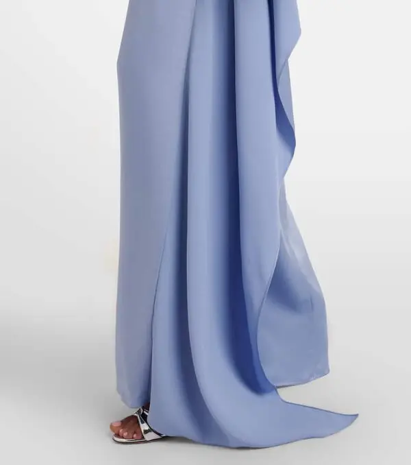 Erdem Embellished Caped Gown