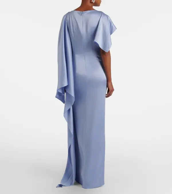 Erdem Embellished Caped Gown