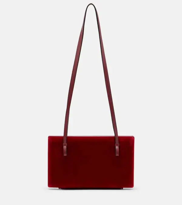 TOTEME Cocktail Velvet Shoulder Bag - Red