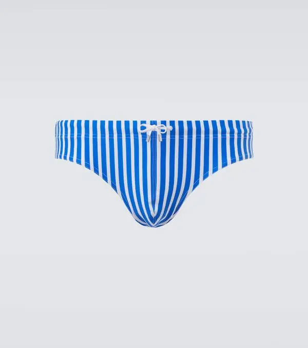 TOM FORD Striped Swim Briefs - Blue