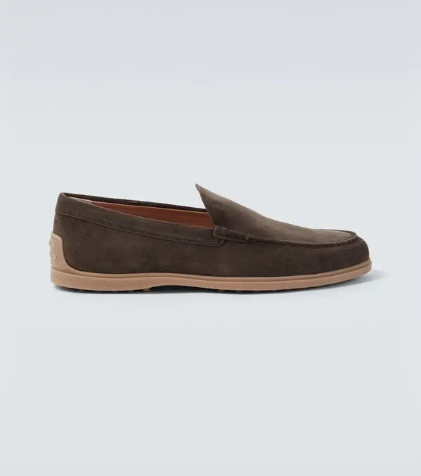 TOD'S Suede Loafers - Brown