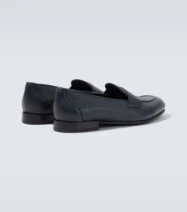 Brioni Leather Penny Loafers