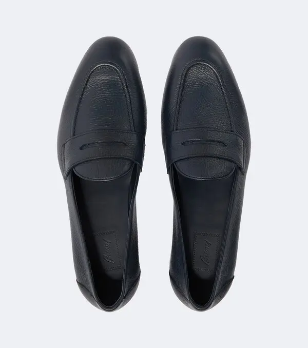 Brioni Leather Penny Loafers