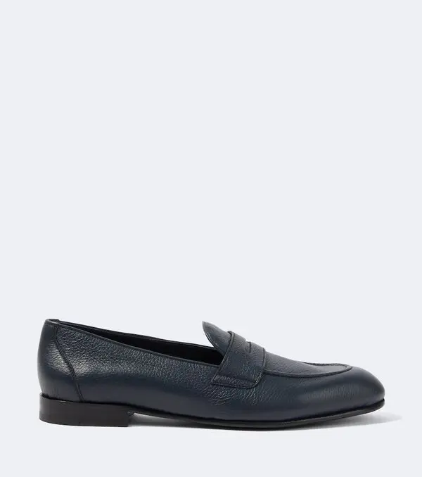 Brioni Leather Penny Loafers