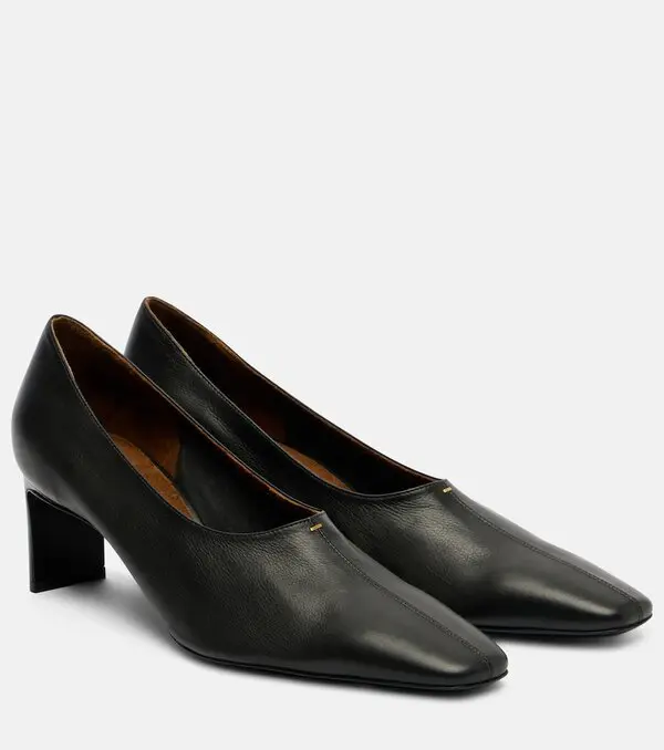 Khaite Cecilia Leather Pumps - Black