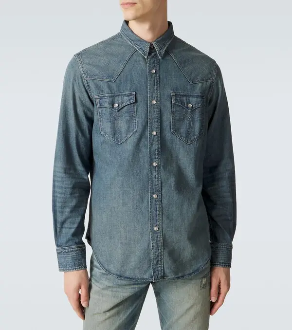 Ralph Lauren Buffalo West Denim Shirt - Blue