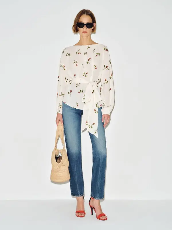 REFORMATION Isola Long-sleeve Top - Ivory