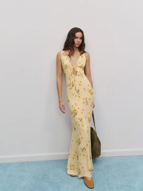 REFORMATION Taryn Maxi Dress - Yellow