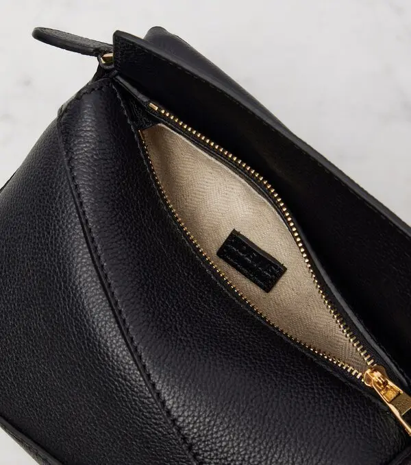 Loewe Puzzle Edge Mini Top-handle Bag - Black