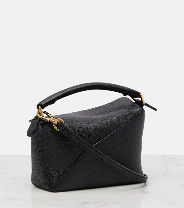 Loewe Puzzle Edge Mini Top-handle Bag - Black