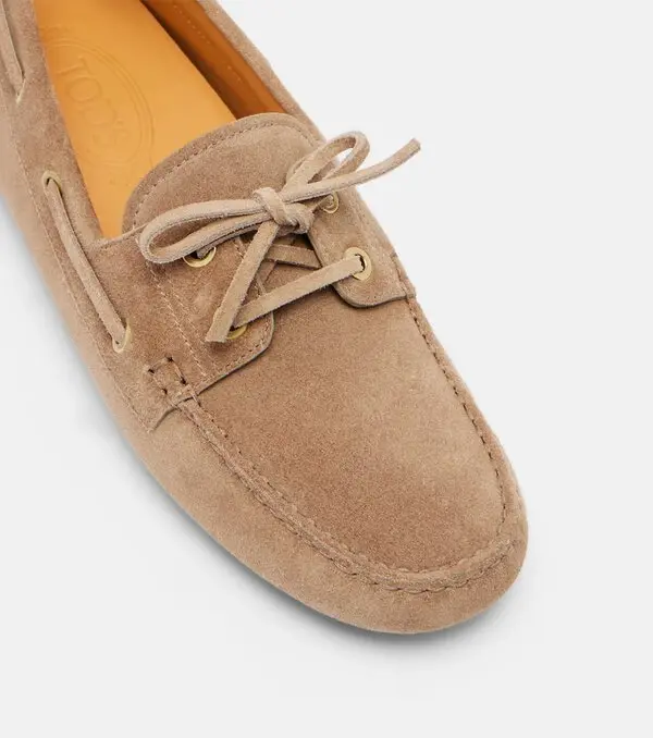 TOD'S Suede Boat Shoes