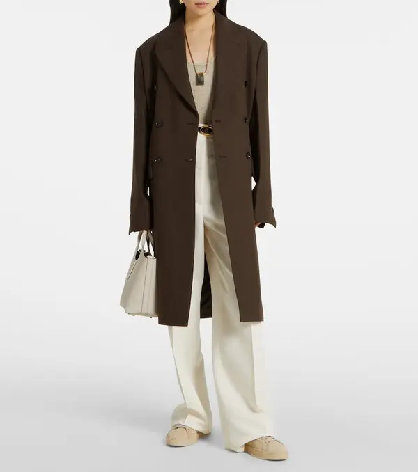 TOD'S Suede Lace-up Sneakers - Beige