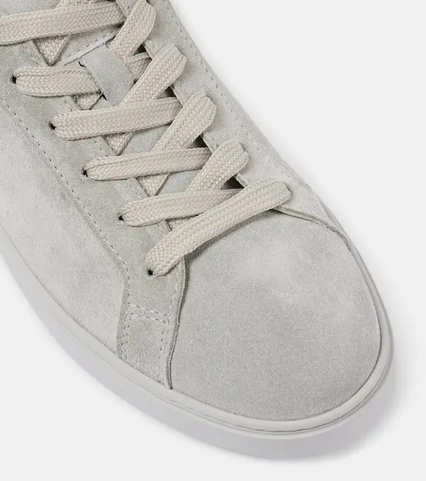 TOD'S Suede Lace-up Sneakers - Blue