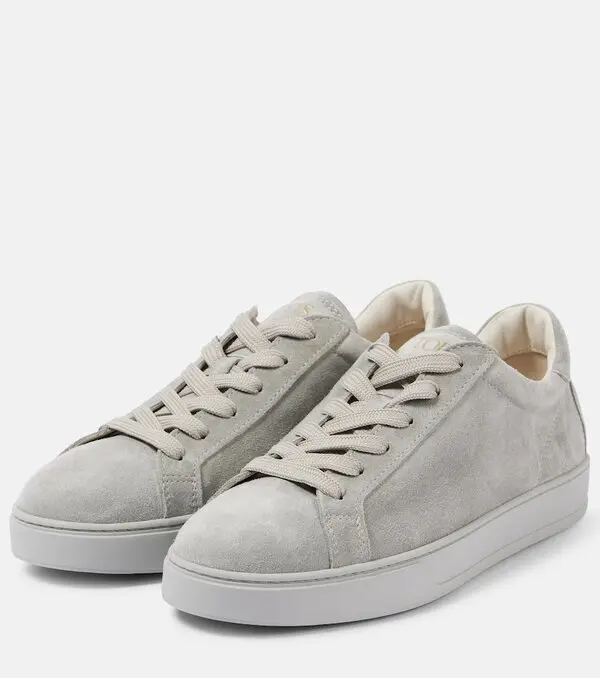 TOD'S Suede Lace-up Sneakers - Blue