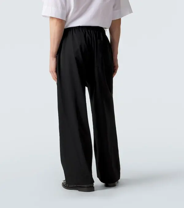 Simone Rocha Wide-leg Crêpe Satin Pants