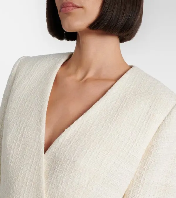 Veronica Beard Double-breasted Tweed Blazer
