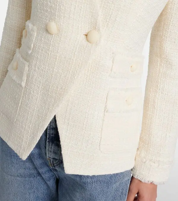 Veronica Beard Double-breasted Tweed Blazer