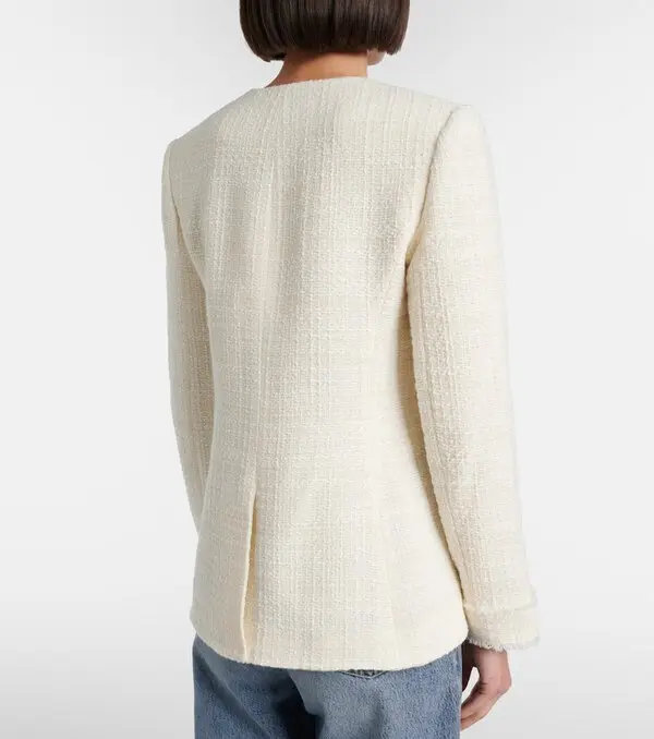 Veronica Beard Double-breasted Tweed Blazer