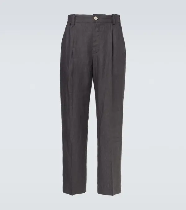 Jacquemus Linen Straight-leg Trousers