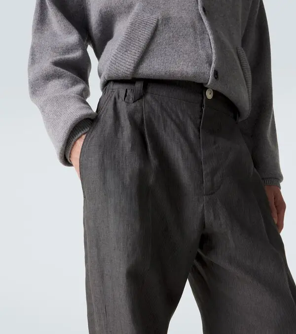 Jacquemus Linen Straight-leg Trousers