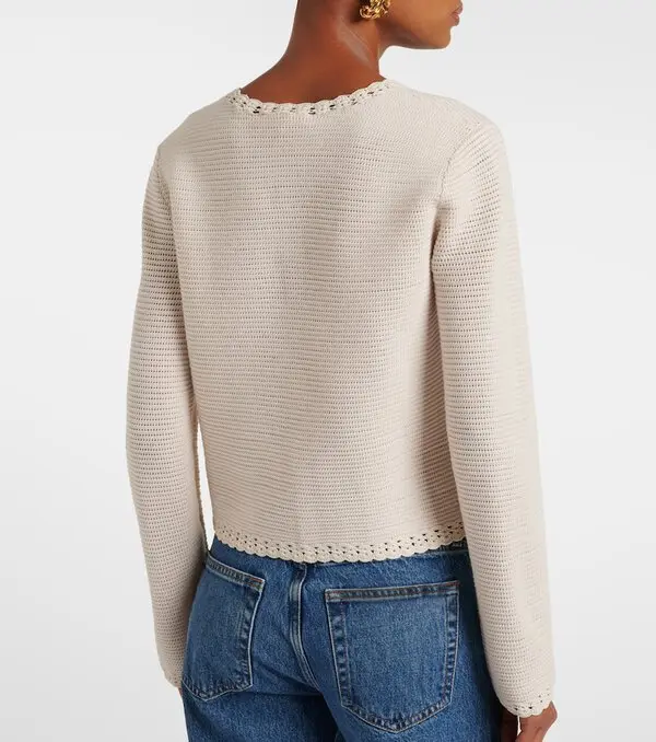 FRAME Crochet-trimmed Wool-blend Jacket