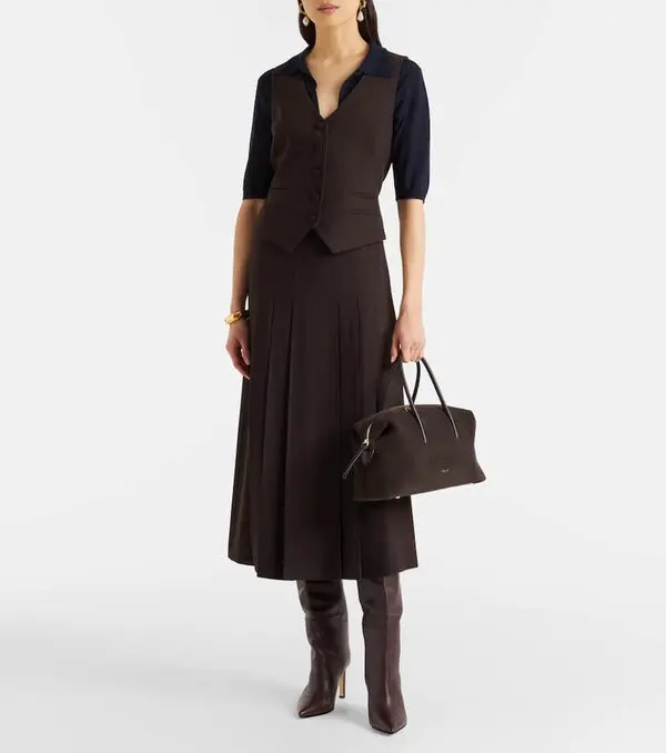 DEMELLIER Stockholm Midi Top-handle Bag - Brown