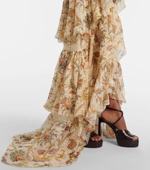 Etro Printed Silk-blend Maxi Dress