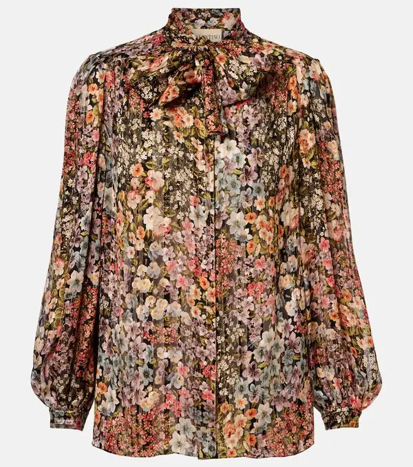 Valentino Garavani Floral Silk Blouse - Multicoloured
