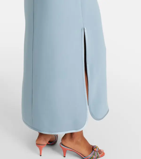 Valentino Garavani Vgold Silk Maxi Dress - Blue