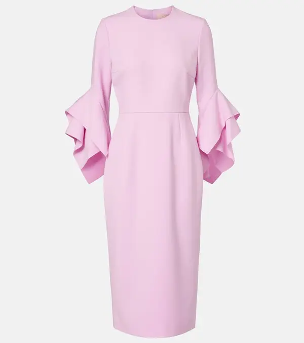 ROKSANDA Ruffled Midi Dress - Pink