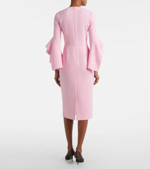 ROKSANDA Ruffled Midi Dress - Pink