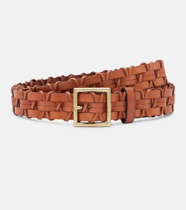 Polo Ralph Lauren Braided Leather Belt - Brown
