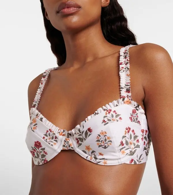 Agua Bendita Floral Underwire Bikini Top