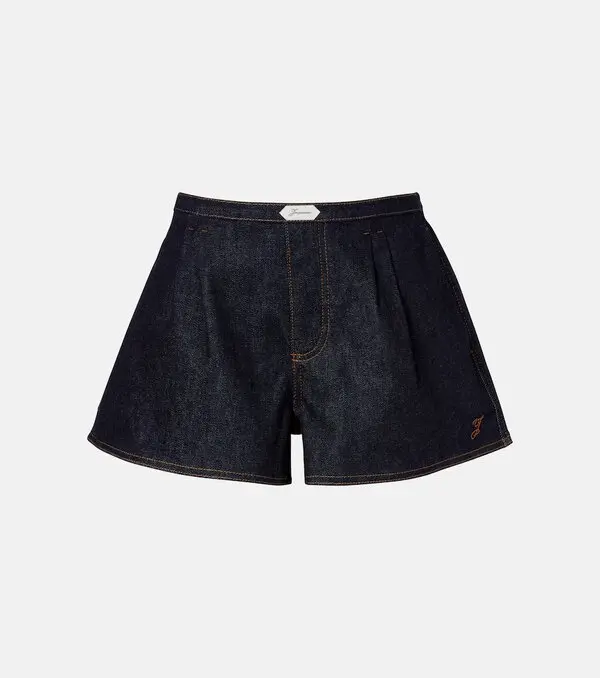 Jacquemus Logo Denim Shorts - Blue