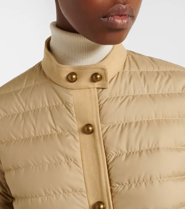 Moncler Juju Padded Down Jacket - Beige