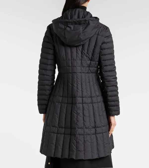 Moncler Menthe Long Quilted Down Coat