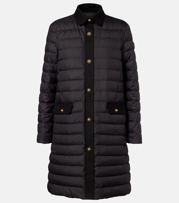 Moncler Jujulong Quilted Down Coat - Black