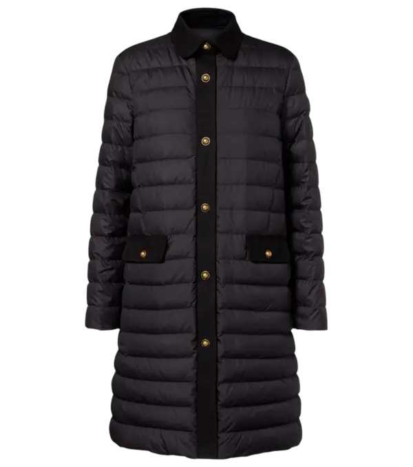 Moncler Jujulong Quilted Down Coat - Black