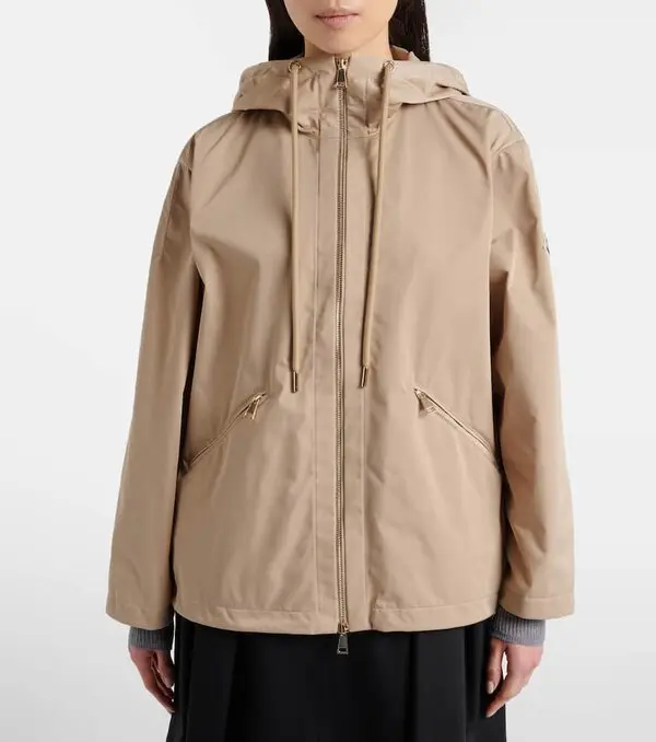 Moncler Cassiopea Gabardine Jacket - Beige