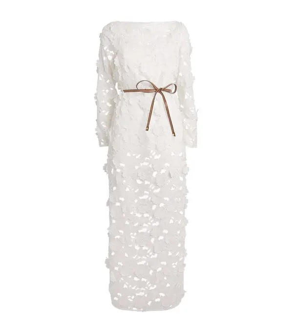 Zimmermann Crochet Patience Maxi Dress - Ivory